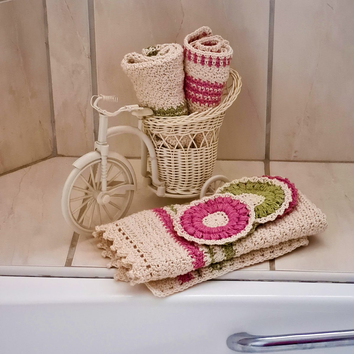 Chic Crochet Bathroom Set – Pianna Yarns